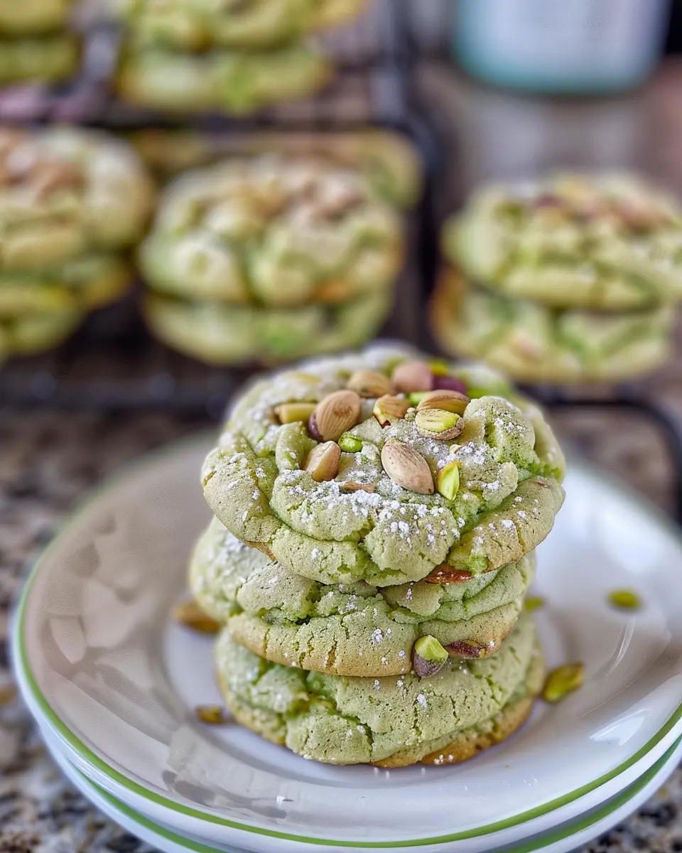 Green, Gorgeous & Irresistible: Pistachio Pudding Cookies Recipe ...